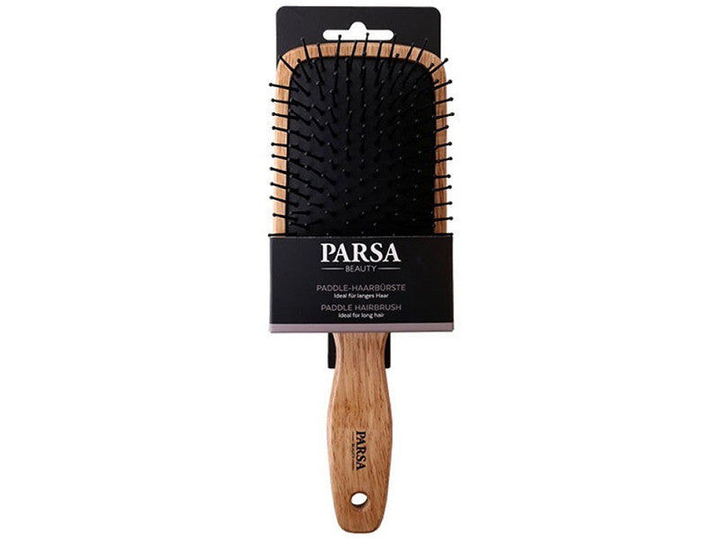 Parsa Beauty Perie de par patrata cu maner din lemn
